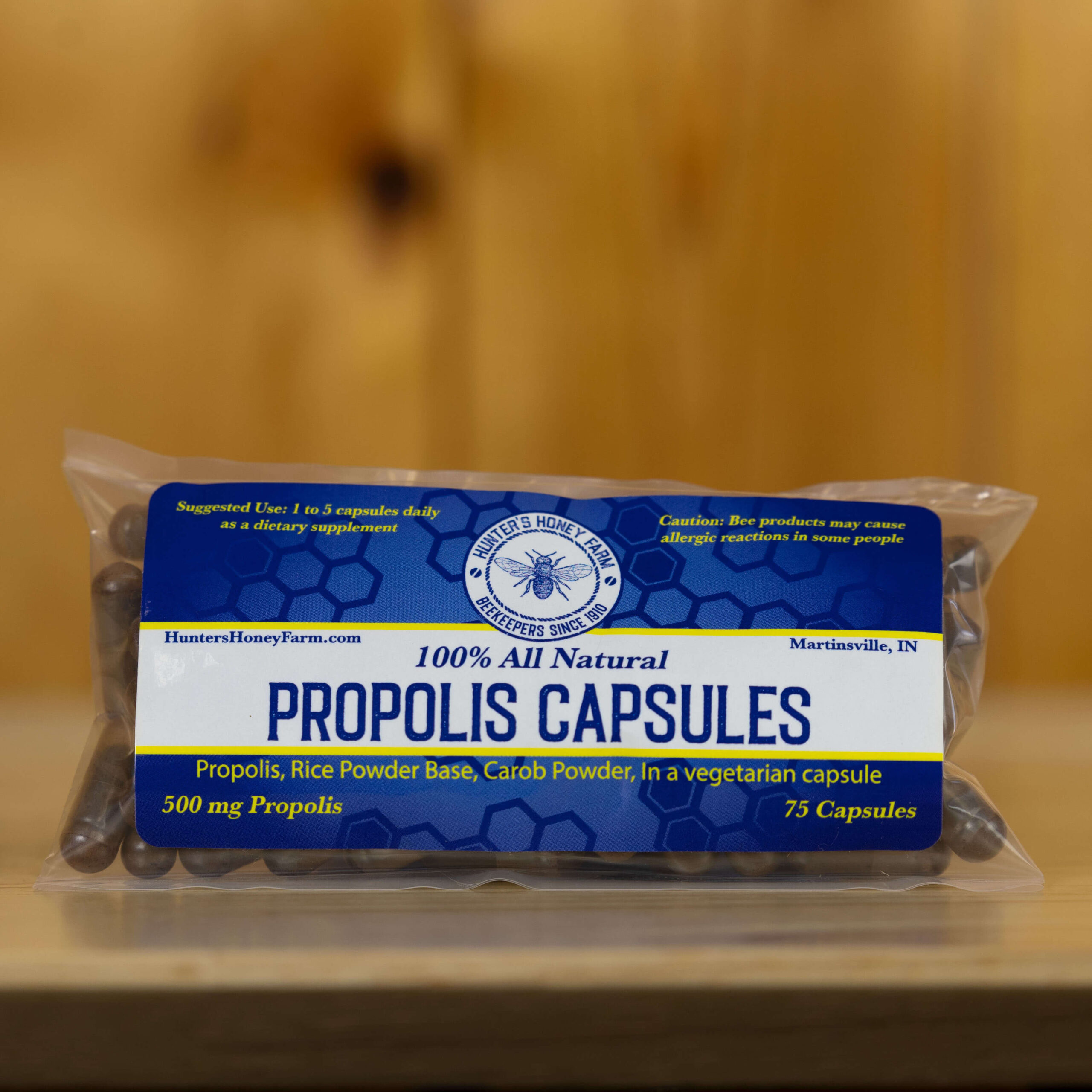 Propolis Capsules 75 ct. • Hunter's Honey Farm