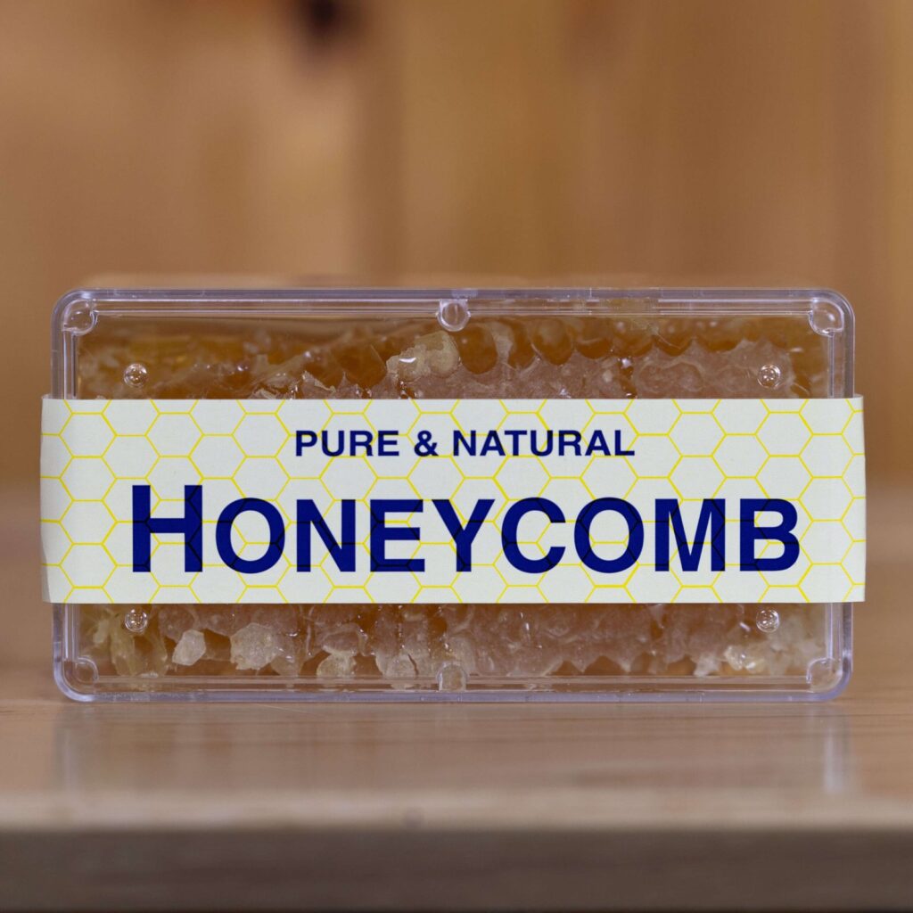 Raw Honeycomb, 4"x4" Square • Hunter's Honey Farm